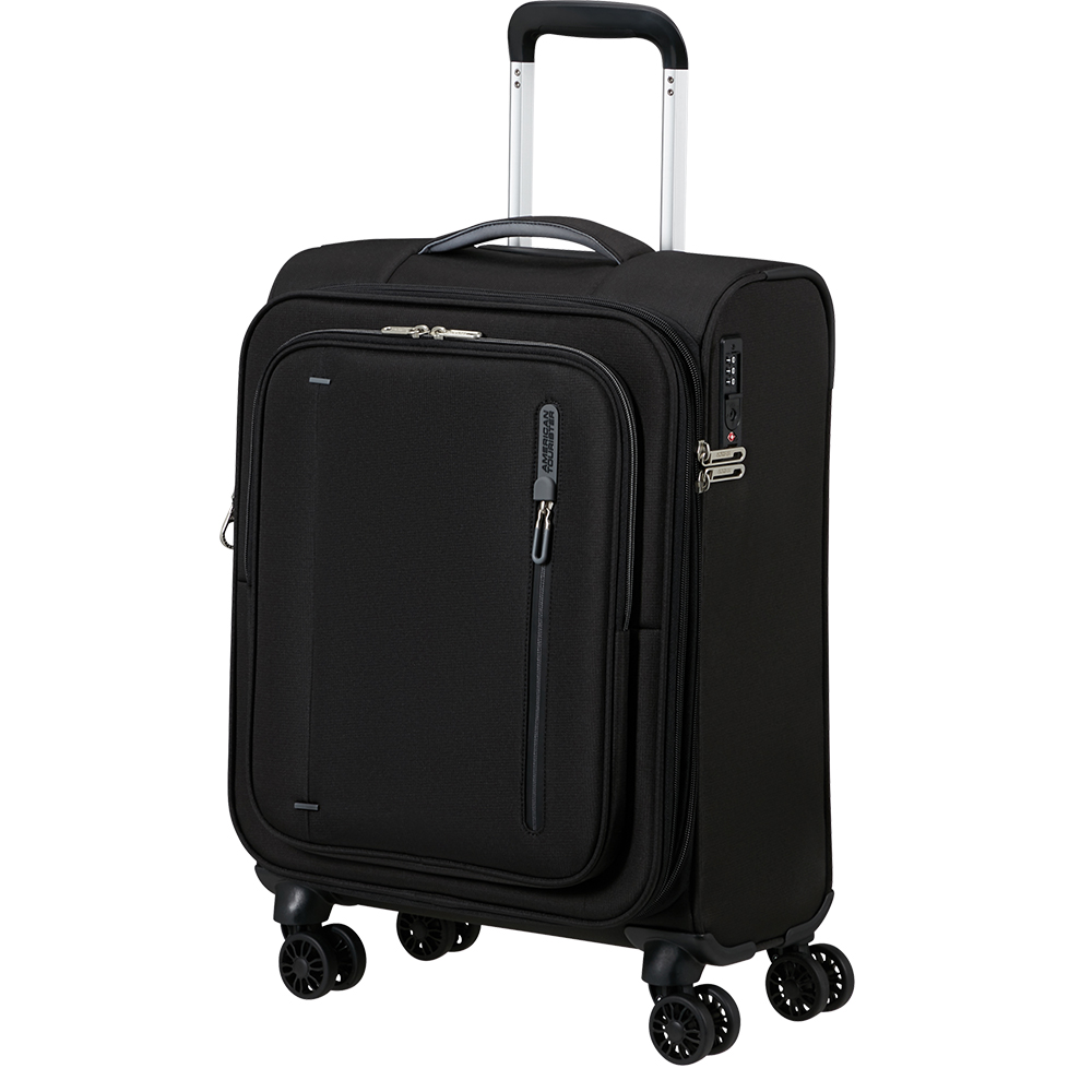 Cloudrider S trolley cabina SAMSONITE 157365 JET BLACK - Grazia Pelletterie